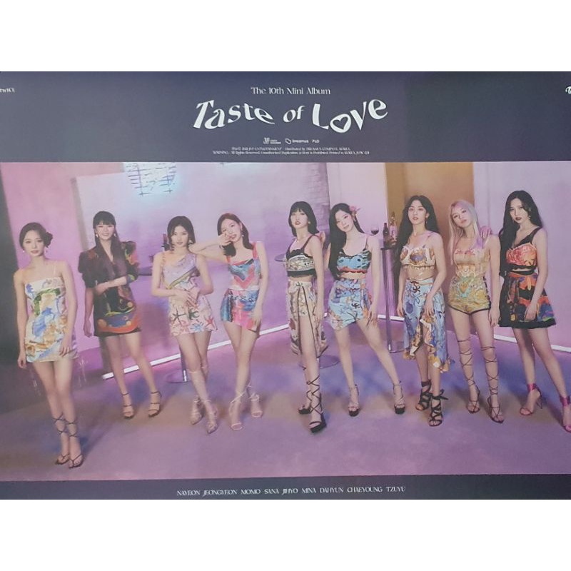 Jual TWICE POSTER OFFICIAL PART.2 ( Formula Of Love / Taste Of Love ...