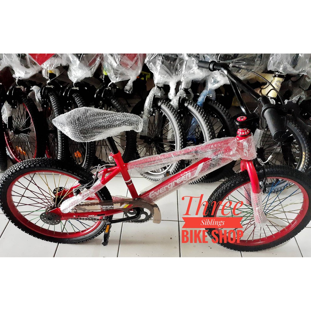 Jual SEPEDA BMX EVERGREEN CLASSIC 20 INCH WARNA MERAH | Shopee Indonesia