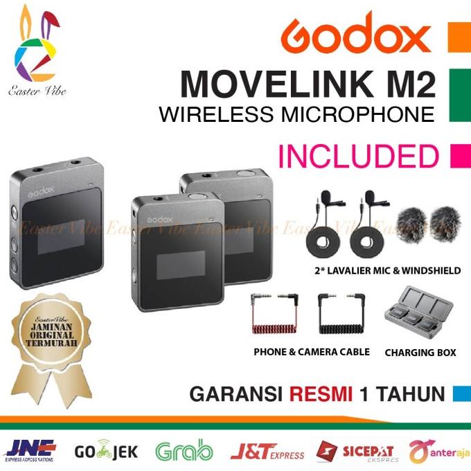 Jual GODOX MOVELINK M2 DUAL CHANNEL WIRELESS MICROPHONE SYSTEM | Shopee ...