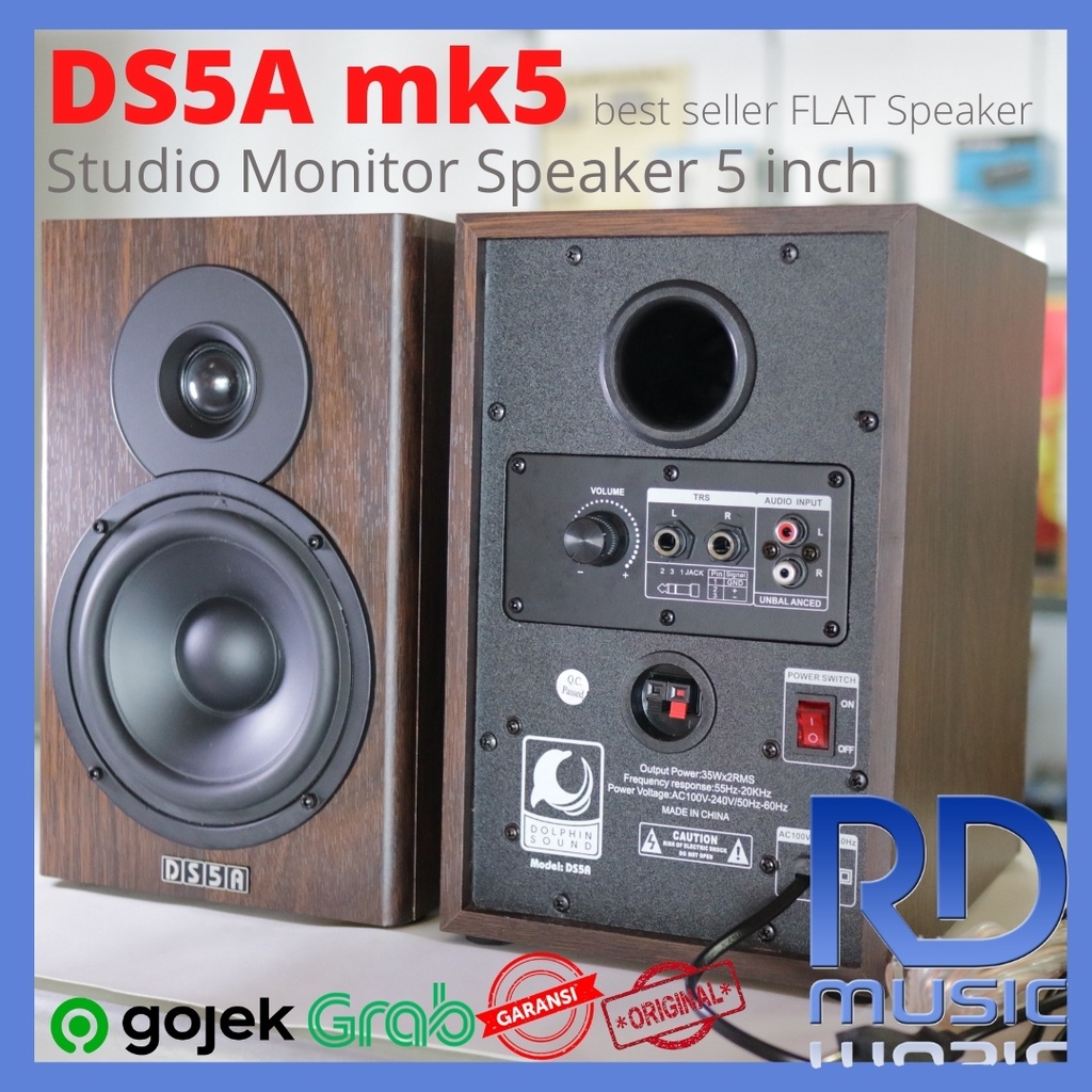 Jual Speaker Flat Studio Monitor DS5A mk5 mixing monitoring 5inch ...