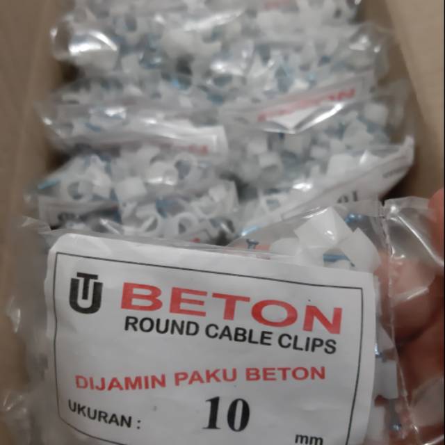 Jual Klem Kabel BETON No.10 isi 50bks || 45pcs/bks. DIJAMIN PAKU BETON ...