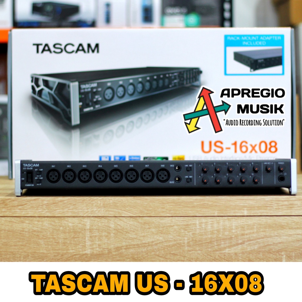 Jual Tascam US 16x08 16 channel USB MIDI Audio Interface Preamp Soundcard | Shopee Indonesia