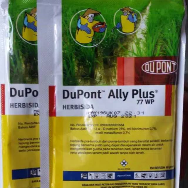 Jual Ally Plus Broadplus 77 WPHerbisida gulma padi 40 gram Broad Plus ...