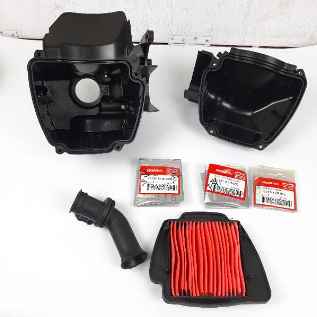 Jual Paket rumah Filter udara vario 110 karbu karburator original ORI ...