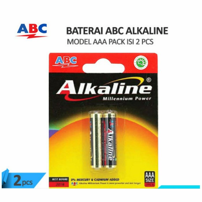 Jual Baterai ABC Alkaline AAA A3 isi 2 | Shopee Indonesia
