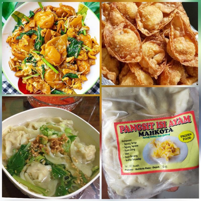 Jual Pangsit isi ayam frozen /pangsit ayam 10pcs | Shopee Indonesia