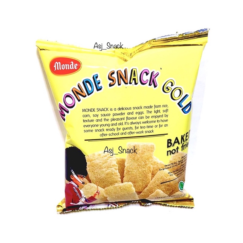 Jual Monde Snack Red Original Taste Dan Gold ( Netto 30gr ) Baked Not ...