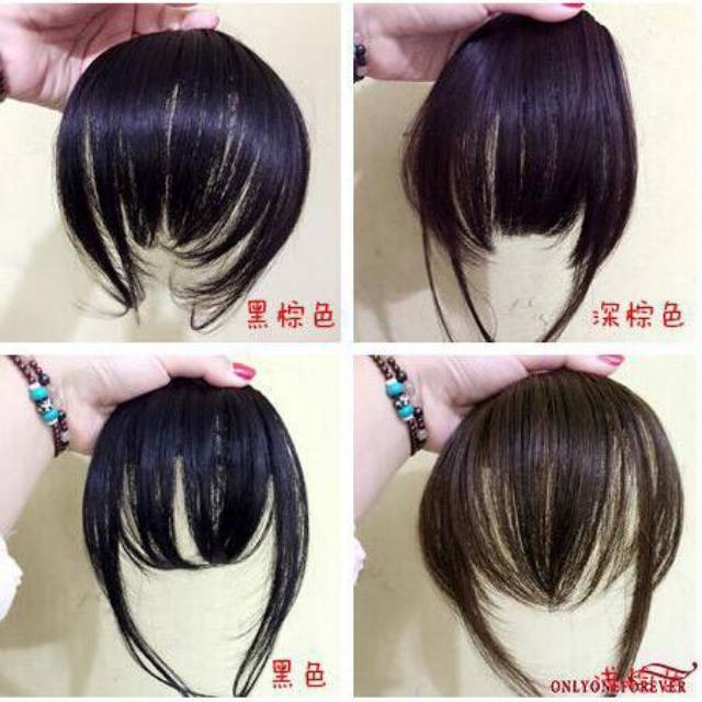 Jual poni palsu tebal poni korea poni jambang poni tebal hairclip poni ...
