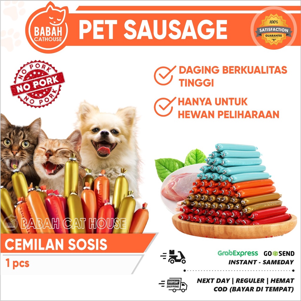 Jual PET SAUSAGE Makanan SOSIS Cemilan untuk Kucing Anjing Snack Bisa ...