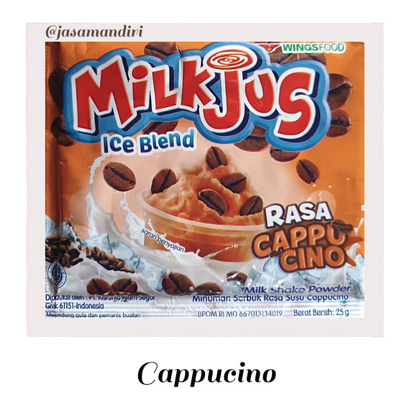 Jual Milk Jus Ice Bland / Milk Shake Powder Sachet 10 x 25gr | Shopee ...