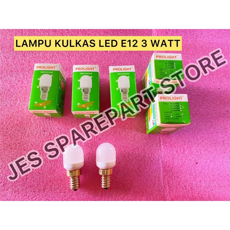 Jual LAMPU KULKAS LED E12 3 WATT | Shopee Indonesia
