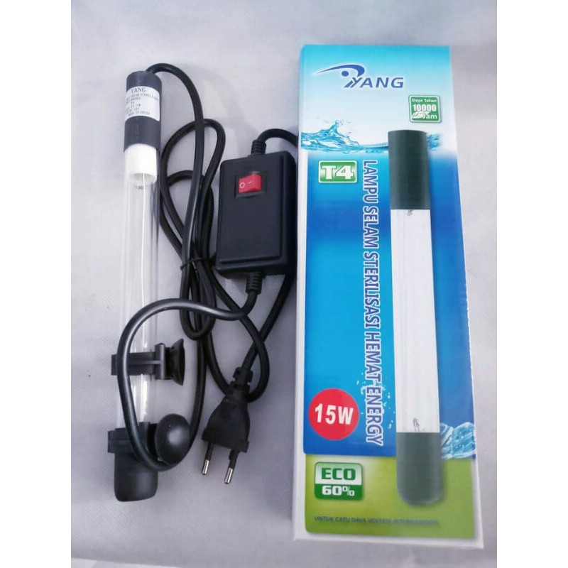 Jual lampu UV yang 15 watt lampu anti lumut aquarium dan kolam ikan | Shopee Indonesia