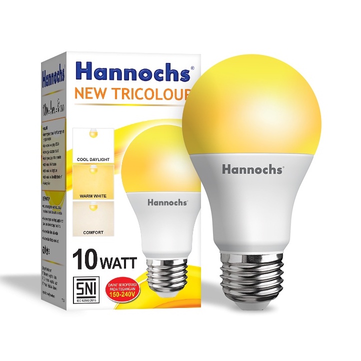 Jual HANNOCHS Bohlam 3 Warna / Lampu LED Hannochs Tricolor / LED 3 ...