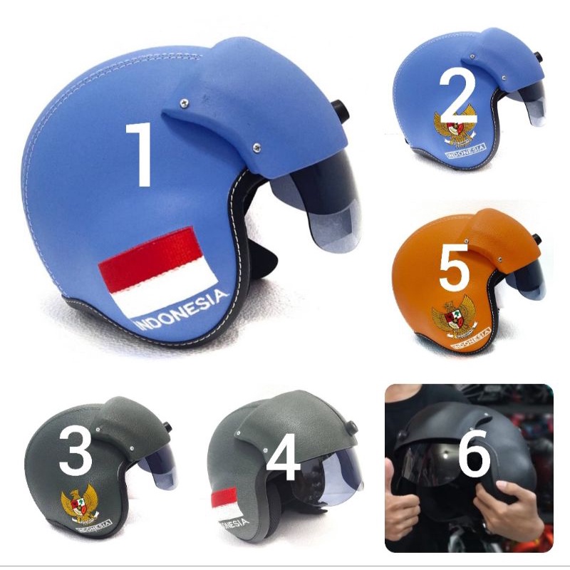 Jual HELM PILOT VISOR HITAM BISA NAIK TIRUN | Shopee Indonesia