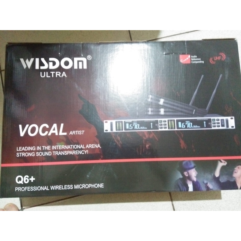 Jual MIC WIRELESS WISDOM ULTRA Q6+ ULTRA Q6 + ( HANDHELD ) | Shopee Indonesia