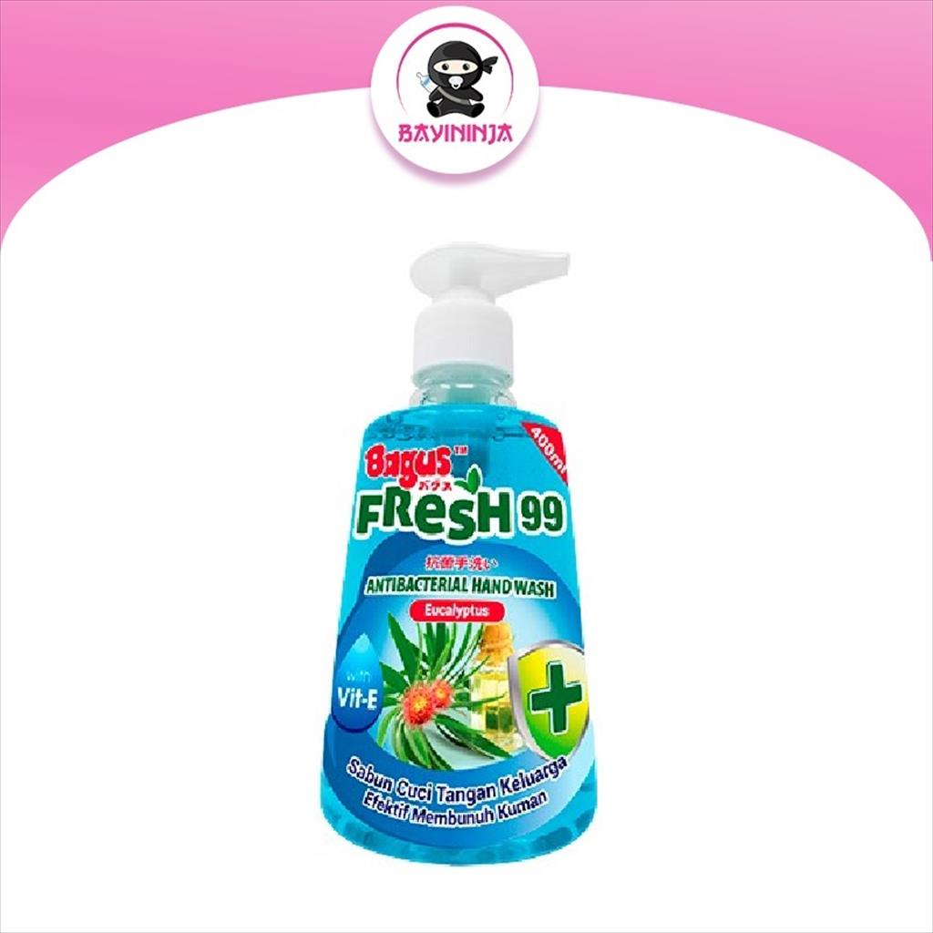 Jual BAGUS Fresh 99 Sabun Cuci Tangan Anti Bakteri Pump 400 ml | Shopee ...