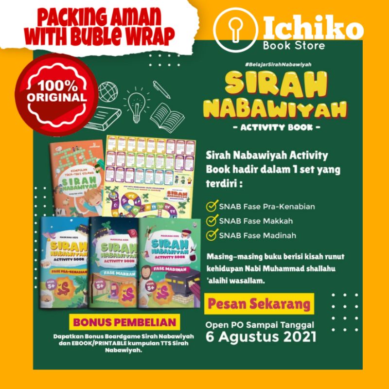 Jual Sirah Nabawiyah Activity Book SNAB- Belajar Sejarah Nabawiyah ...