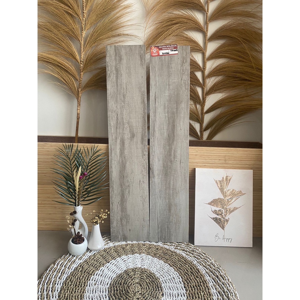 Jual Granit torch | Granit Lantai wood Grain | 20x100 Cutting | motif kayu | Shopee Indonesia
