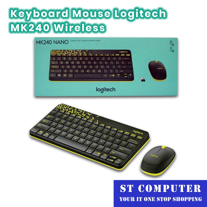 Jual Keyboard Mouse Logitech MK240 Wireless | Shopee Indonesia