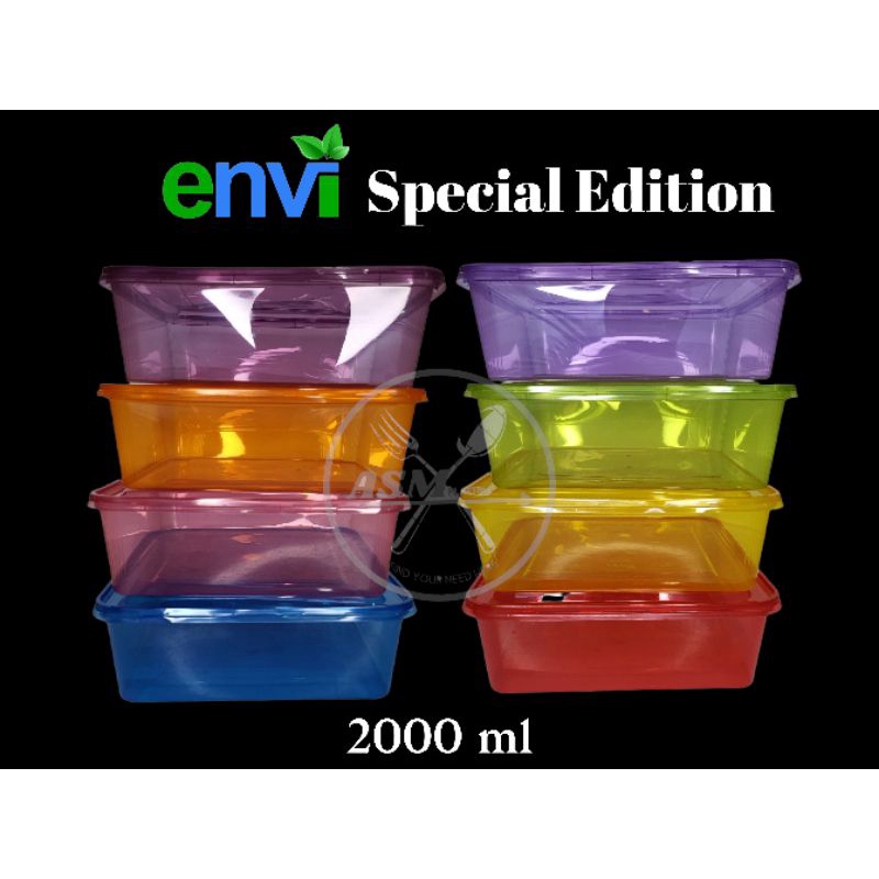 Jual Envi Thinwall Special Edition 2000 ML 1 ROLL ISI 25 PCS Food Container LENTUR TAHAN PECAH ...