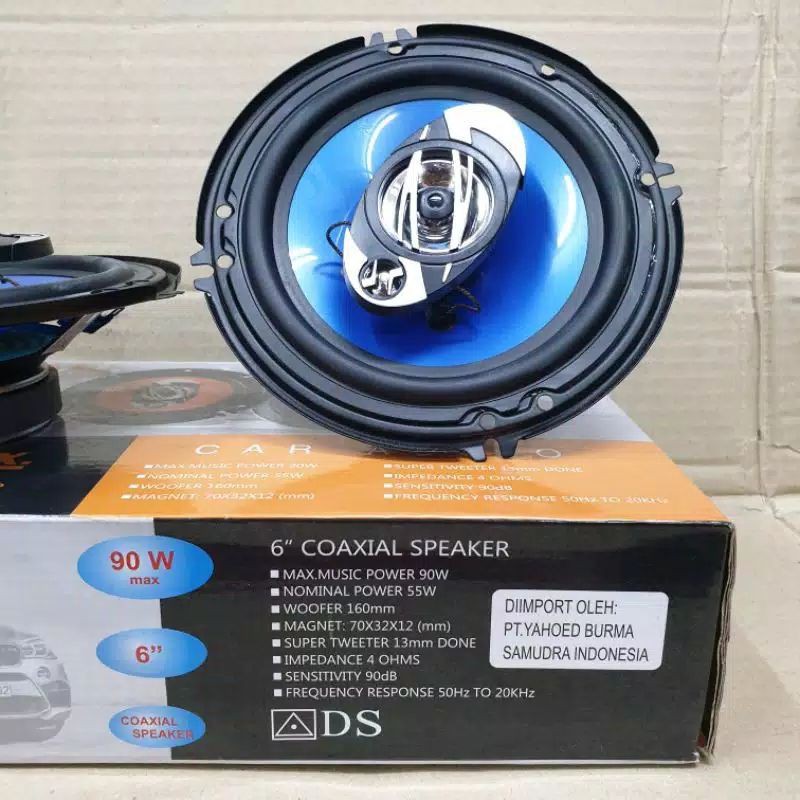 Jual Speaker Coaxial ADS AD 602- 6 inch, Speaker Twitter Pintu Mobil ...