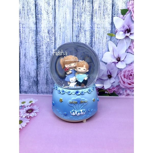 Jual Snowball Music Box || Kado Ulang Tahun/Anniversary/ Bola Salju ...