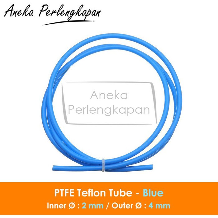 Jual BLUE PTFE Teflon Tube 100cm ID 2mm OD 4mm for 1.75mm Filament ...