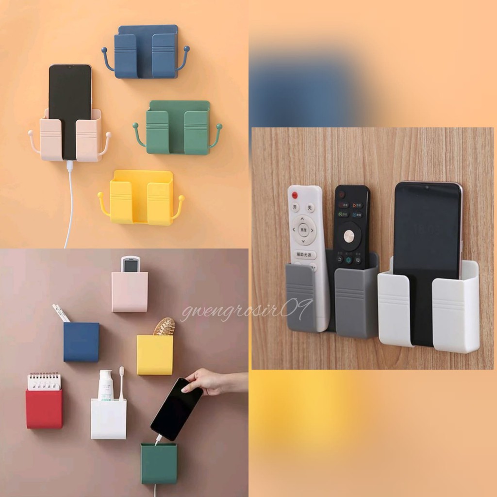 Jual Tempat Holder Remote TV AC HP Kotak Tempat penyimpanan Gantung ...
