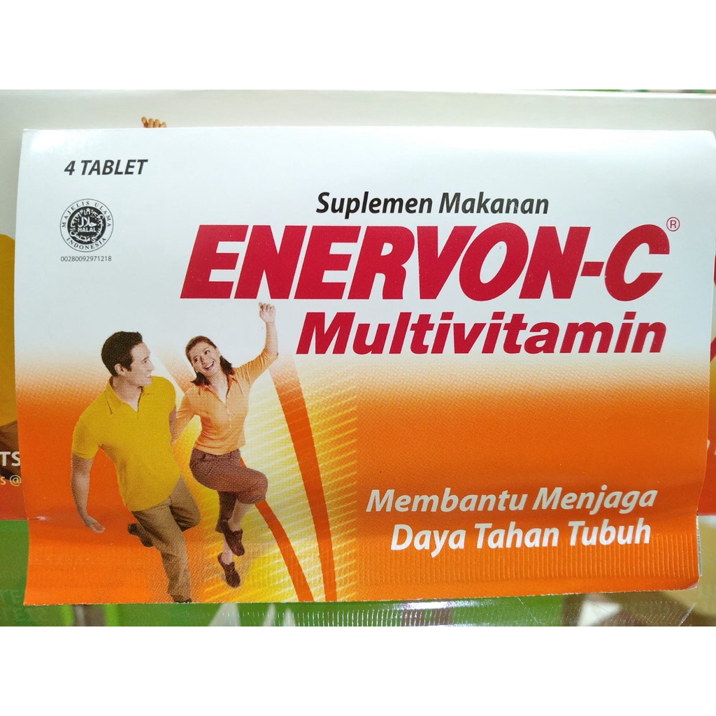Jual ENERVON C TAB STR 4'S (per Strip) | Shopee Indonesia