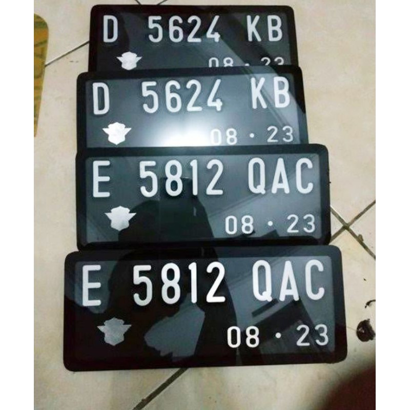 Jual plat nomor motor costum / plat nomor motor variasi / plat nomor ...