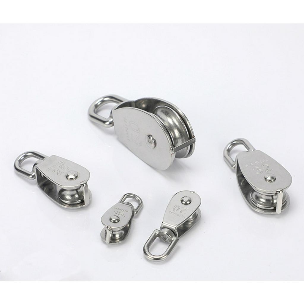 Jual Kerekan Mini / Katrol Rel Swivel Pully Stainless Stell Multifungsi ...