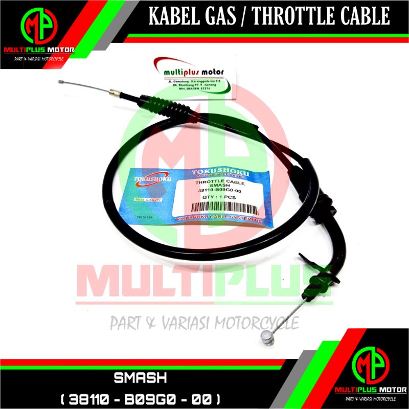 Jual Kabel gas Tali gas Olor gas Throttle cable SMASH,SMASH R,SMASH 110 ...