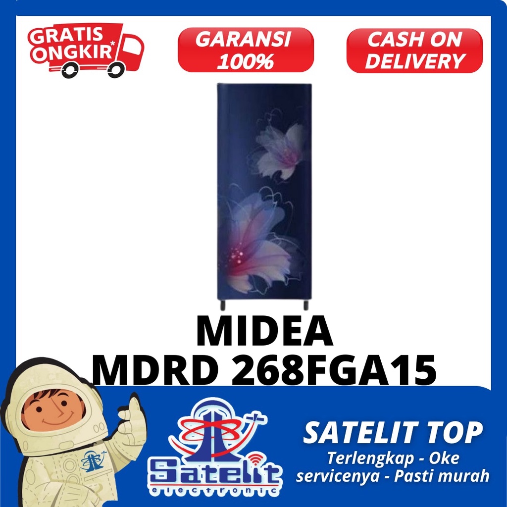 Jual KULKAS / REFRIGERATOR / LEMARI ES 1 PINTU MIDEA MDRD 268FGA15 ...