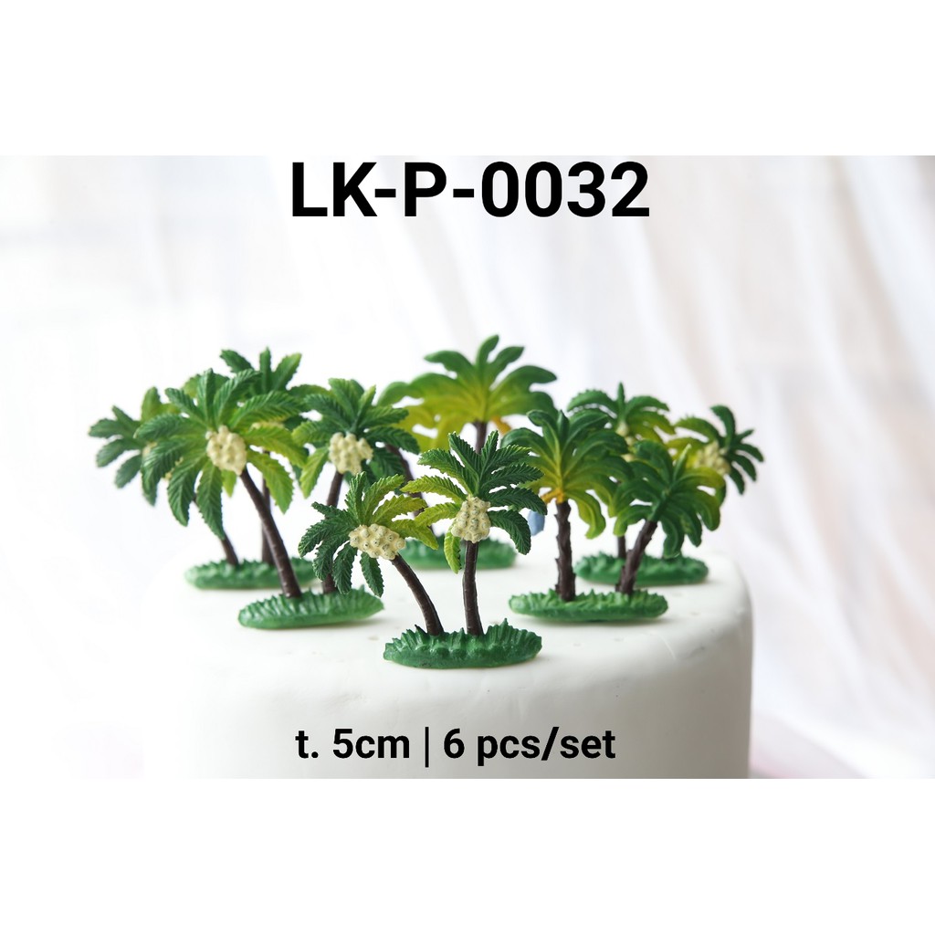 Jual LK-P-0032 Topper cake hiasan kue tart rumput tanaman bunga pohon ...