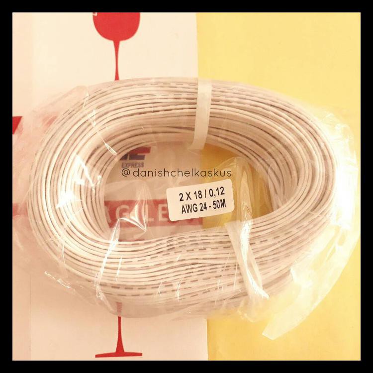 Jual ORI KABEL 2 JALUR SERABUT HALUS AWG 24 1 ROLL 50 M | Shopee Indonesia