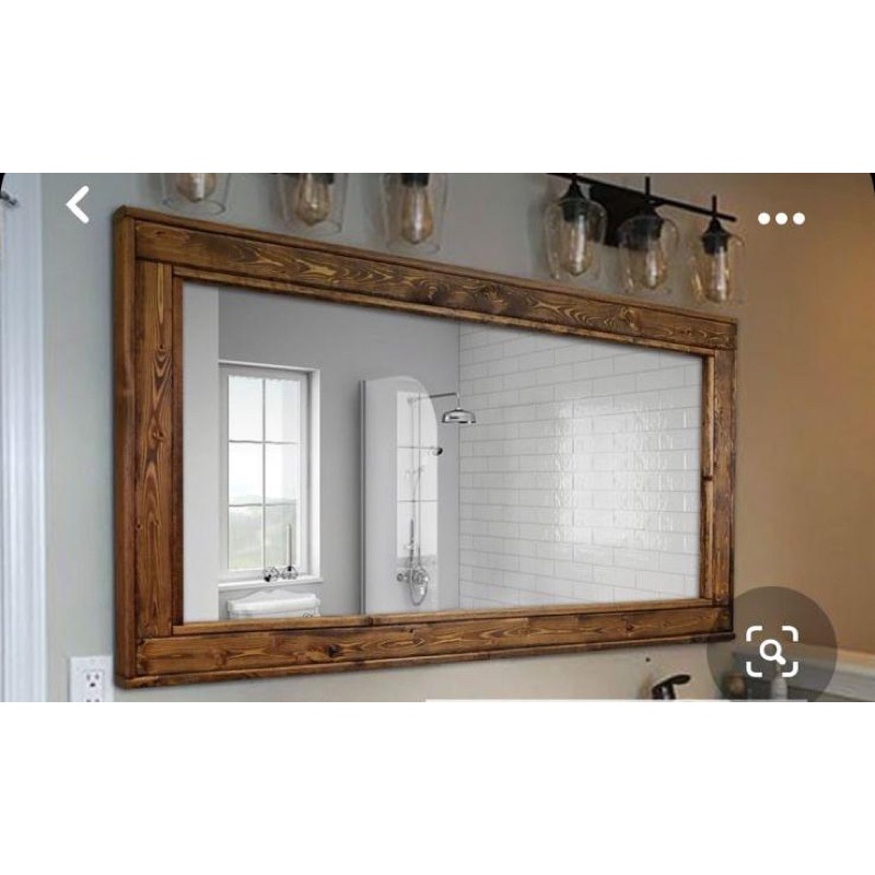 Jual CERMIN MINIMALIS RANGKA KAYU JATI SOLID | CERMIN CUSTOM JATI ...