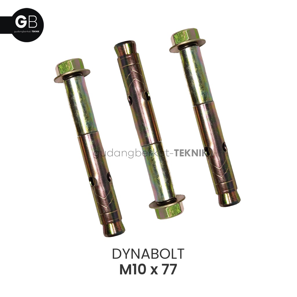 Jual Dynabolt M10 x 77 / M10x80 / Baut Dinabolt M10 x 77mm / Anchor Bolt M10 | Shopee Indonesia