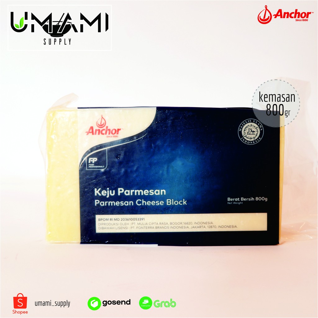 Jual Anchor - Keju Parmesan Block - REPACK 200gr | Shopee Indonesia