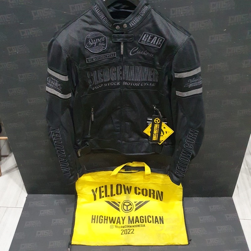 Jual Jacket Motor Yellow Corn BB 2104 Black Gunmetal Original | Shopee ...