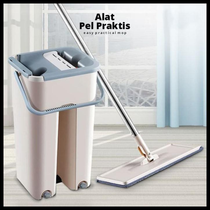 Jual Alat Pel Lantai Praktis Ultra Mop Flat Pengepel Otomatis 360 ...