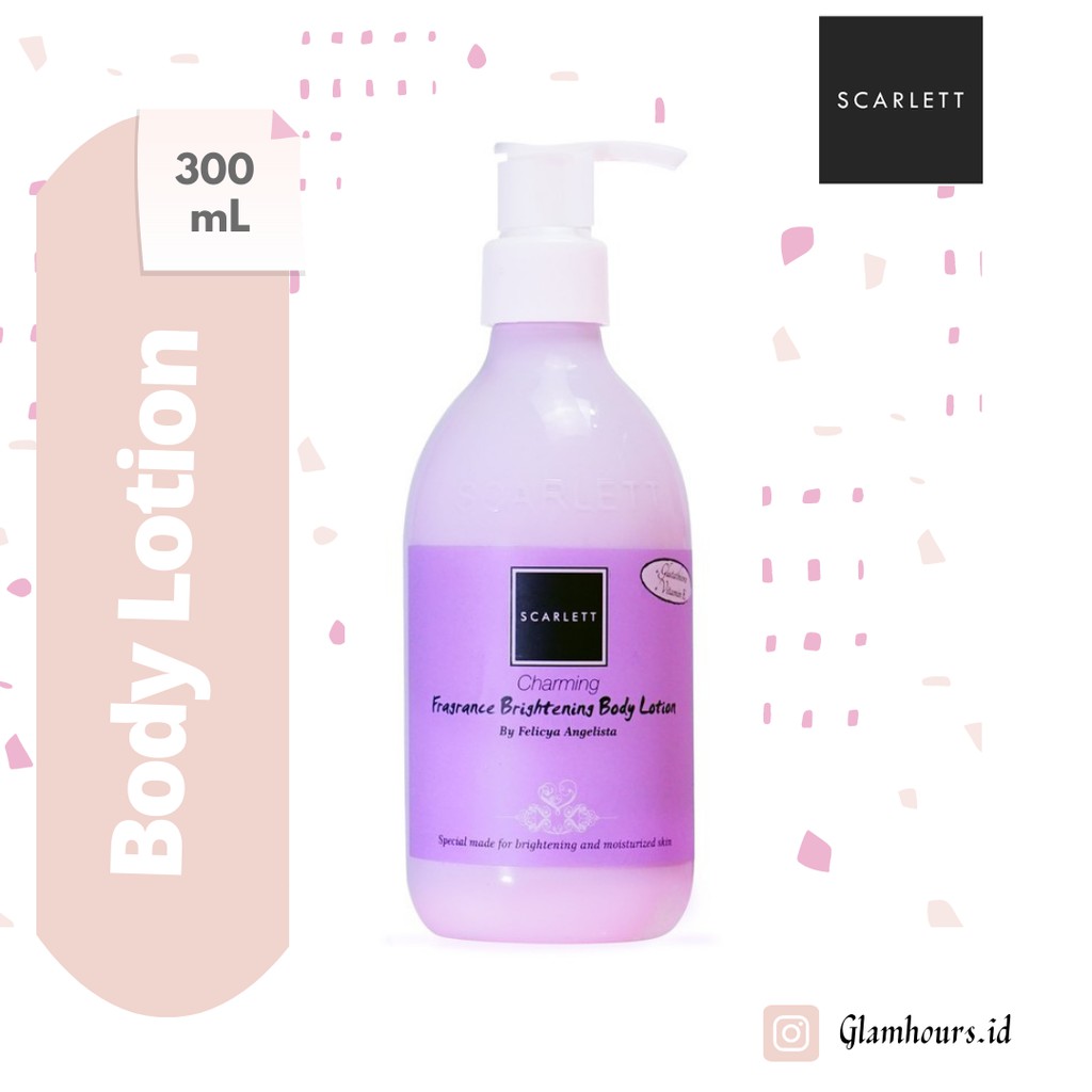 Jual SCARLETT FRAGRANCE Hand & body Whitening Cream - Charming (300ml ...