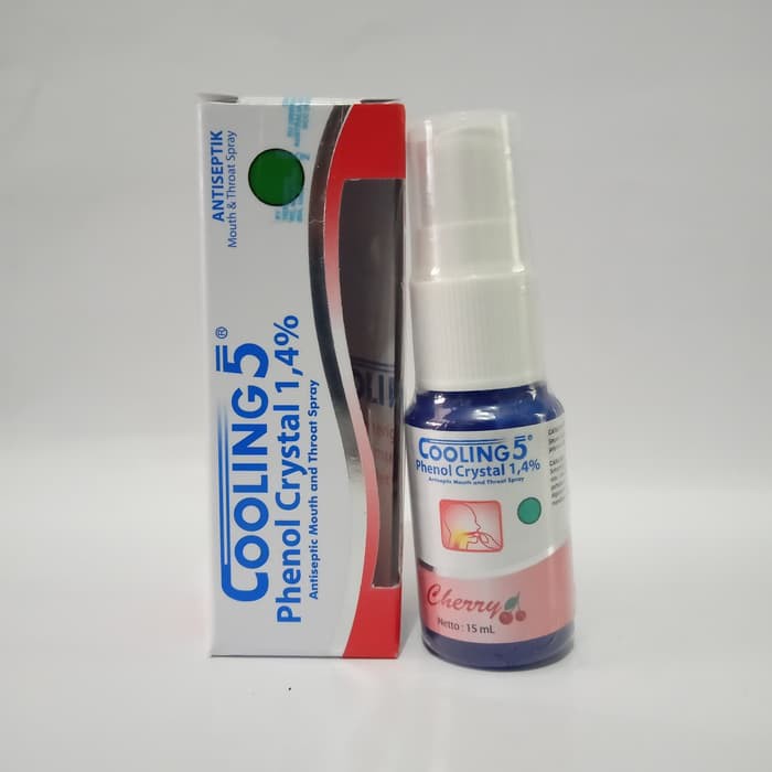 Jual Cooling 5 Spray Cherry 15 ml / Antiseptik Mulut dan Tenggorokan ...
