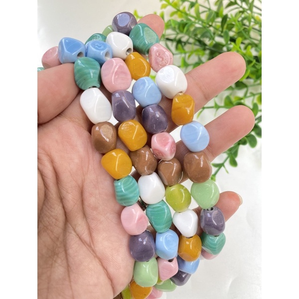Jual Manik Segi Enam / indonesian beads / java glass beads / manik kaca ...