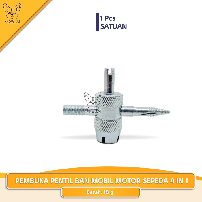 Jual KUNCI PEMBUKA PENTIL / VALVE CORE REPAIR BAN MOBIL MOTOR SEPEDA 4 ...