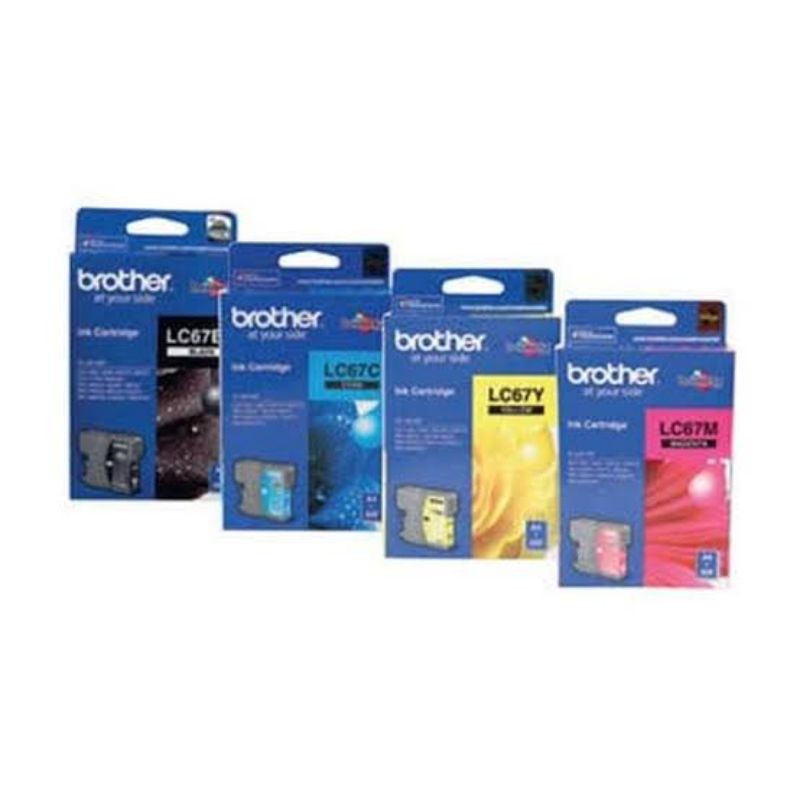 Jual tinta cartridge brother LC 67 black + LC 67 colour original for ...