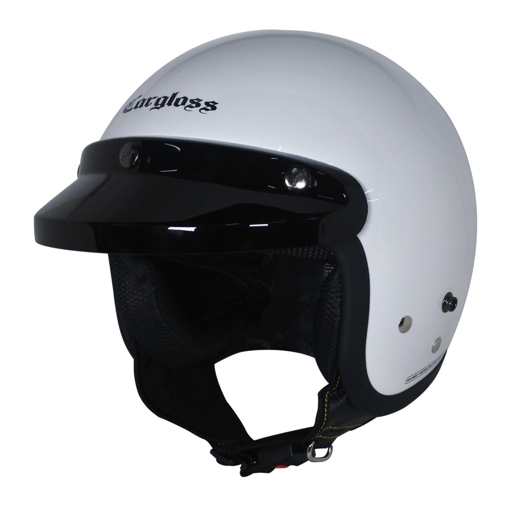 Jual Helm Cargloss Original CFM Retro Half Face - Army SP. Whity White ...