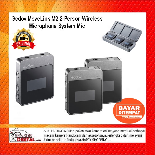 Jual Godox MoveLink M2 2-Person - m1- Wireless Microphone System Mic ...