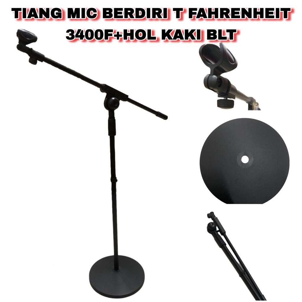 Jual TIANG MIKROFON BERDIRI T FAHRENHEIT 3400F +HOL KAKI BLT | Shopee ...