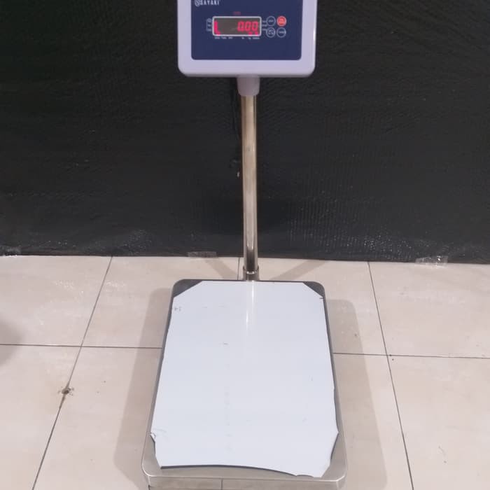 Jual timbangan duduk/timbangan digital merk sayaki HW 150 kg tahan air | Shopee Indonesia