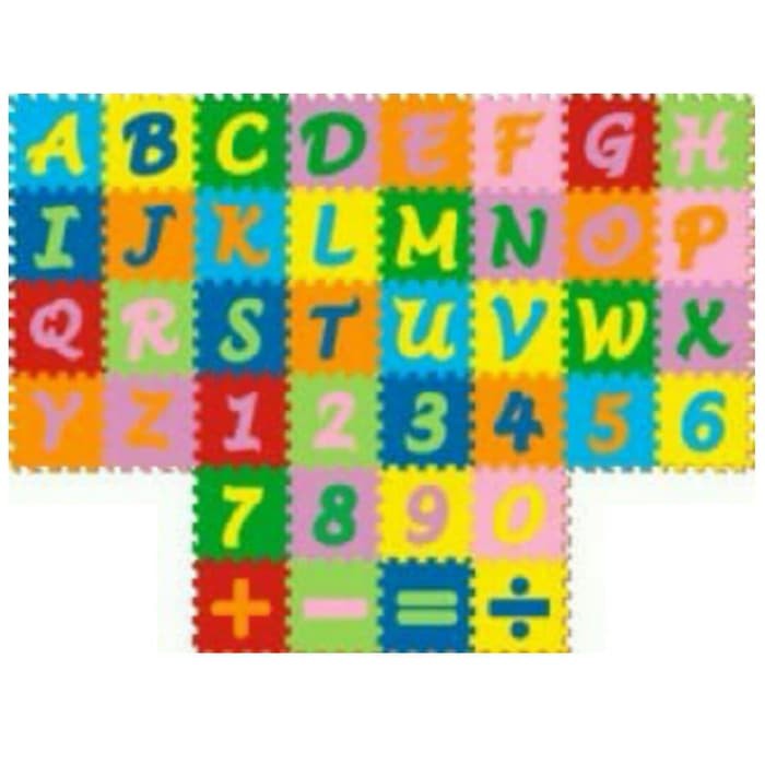 Jual Karpet puzzle evamat abjad mini angka dan simbol alas bemain anak ...